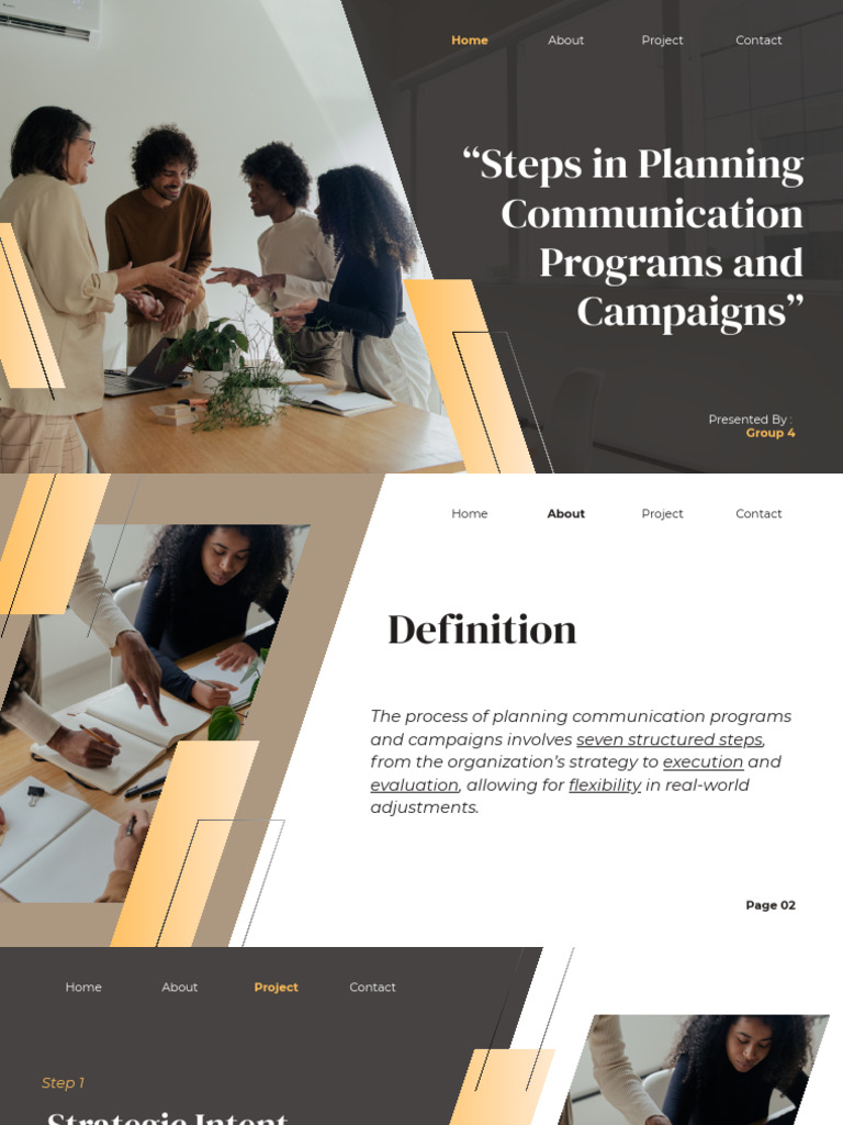 Steps in Planning Communication Programs and Campaigns | PDF ...