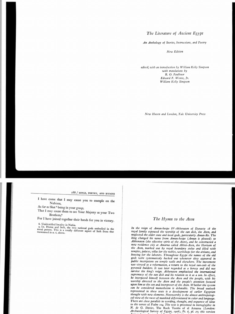 Hymn To The Aten | PDF