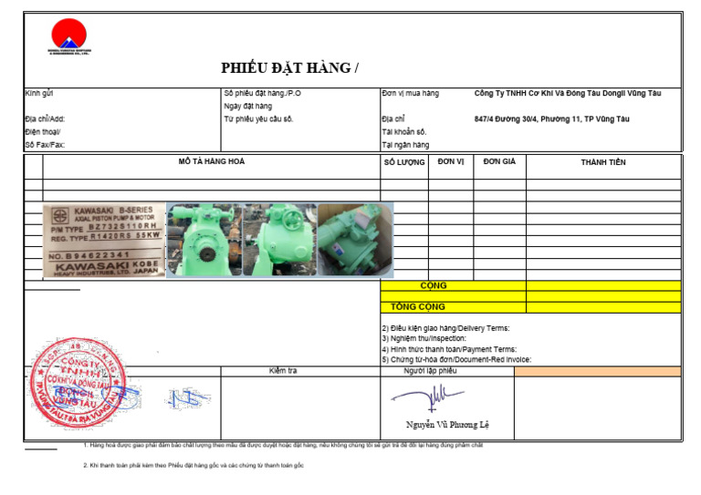 Purchase Oder Ashai Marine - Chittagong - MV Salt Lake | PDF