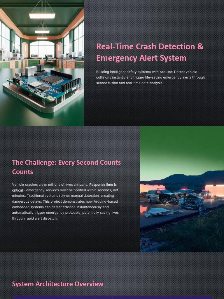 Real Time Crash Detection and Emergency Alert System | PDF | Computer ...