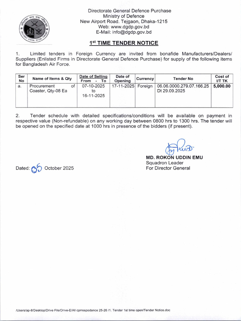 Tender 20251006144411 | PDF