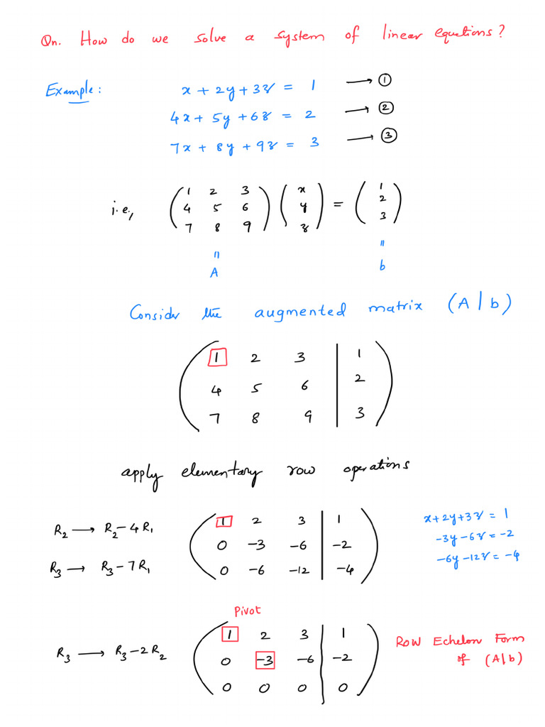 3 - Gauss Elimination and Gauss-Jordan Methods | PDF