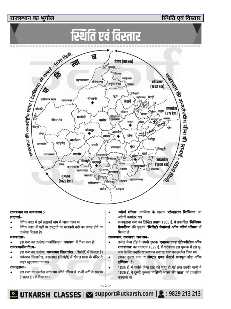Raj. Map | PDF