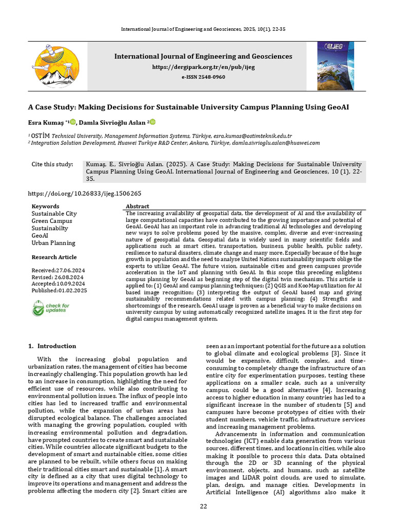 A Case Study: Making Decisions For Sustainable University Campus ...