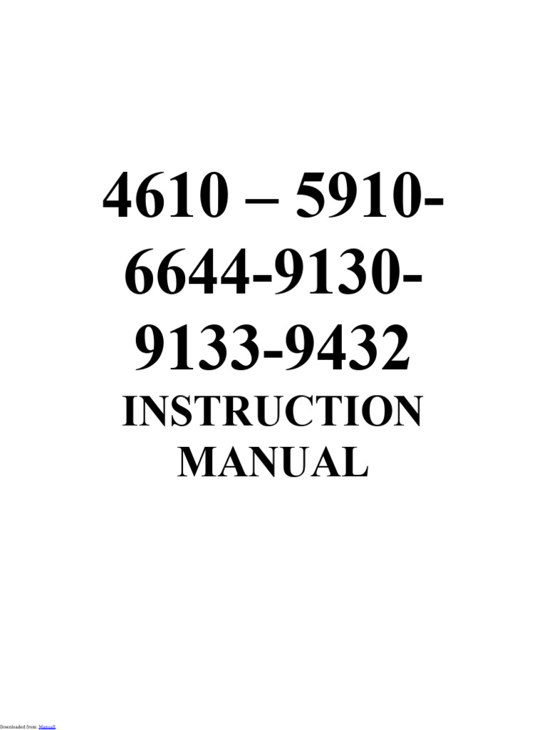 Singer 4610 Instruction Manual | PDF