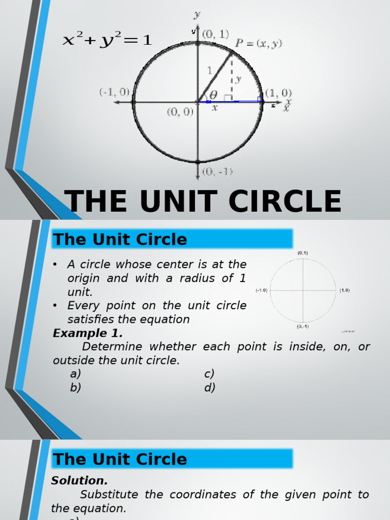 Understanding the Unit Circle | PDF | Circle | Trigonometric Functions