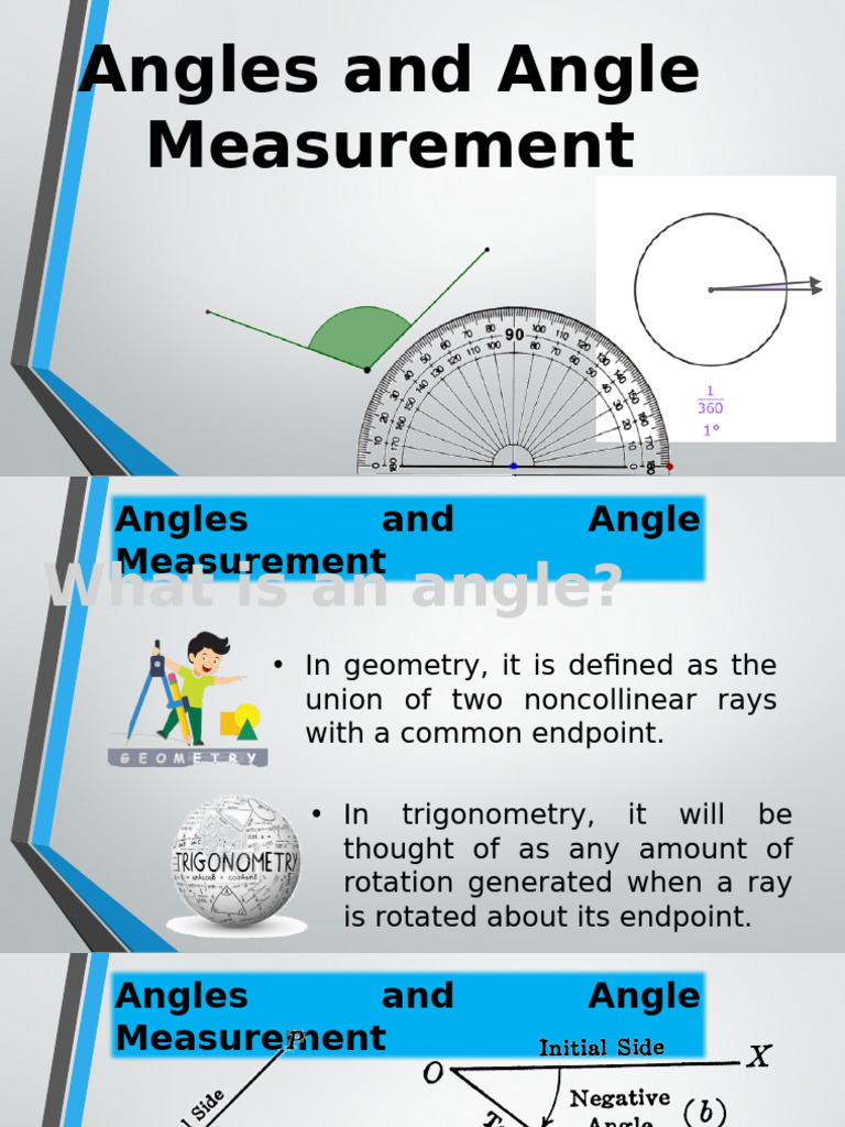 Lesson 8 Angles and Angle Measurement | PDF | Angle | Circle