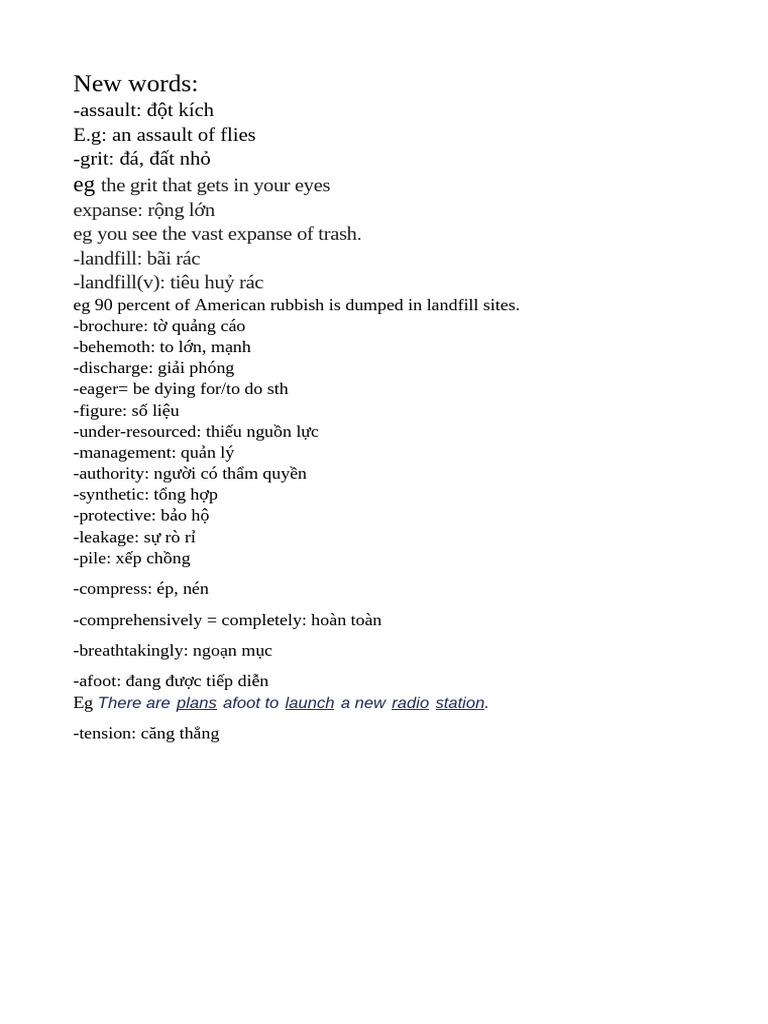 New Words | PDF