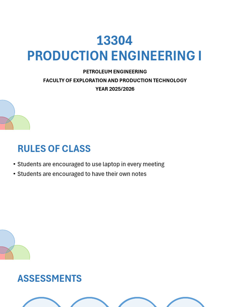 Production Engineering Course Overview | PDF | Petroleum Reservoir | Gases