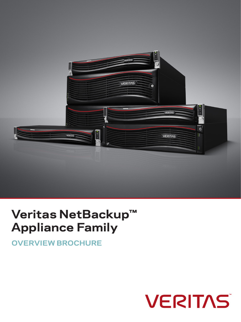 Veritas NetBackup Appliance Overview | PDF | Backup | Data Center