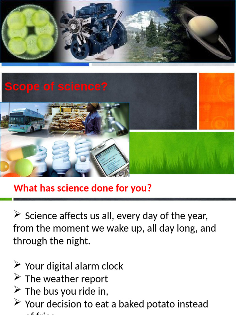 03- What-Is-Science Lecture Scope | PDF | Science | Intensive Farming