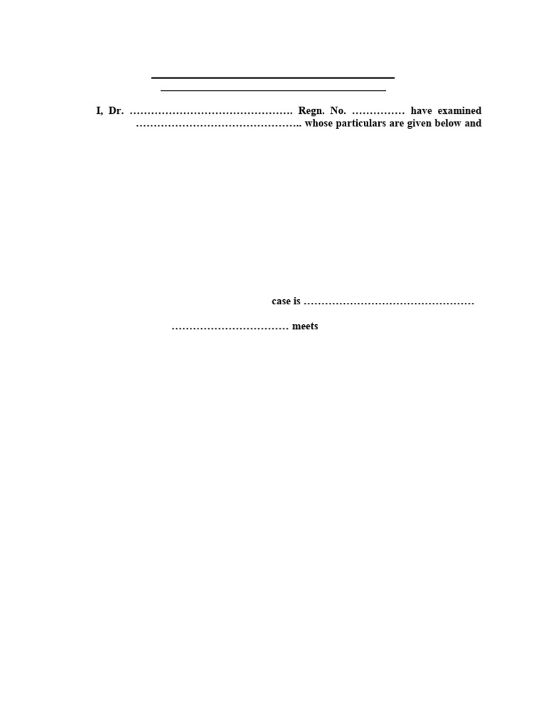 Physically Handicapped Certificate Form | PDF | Disability
