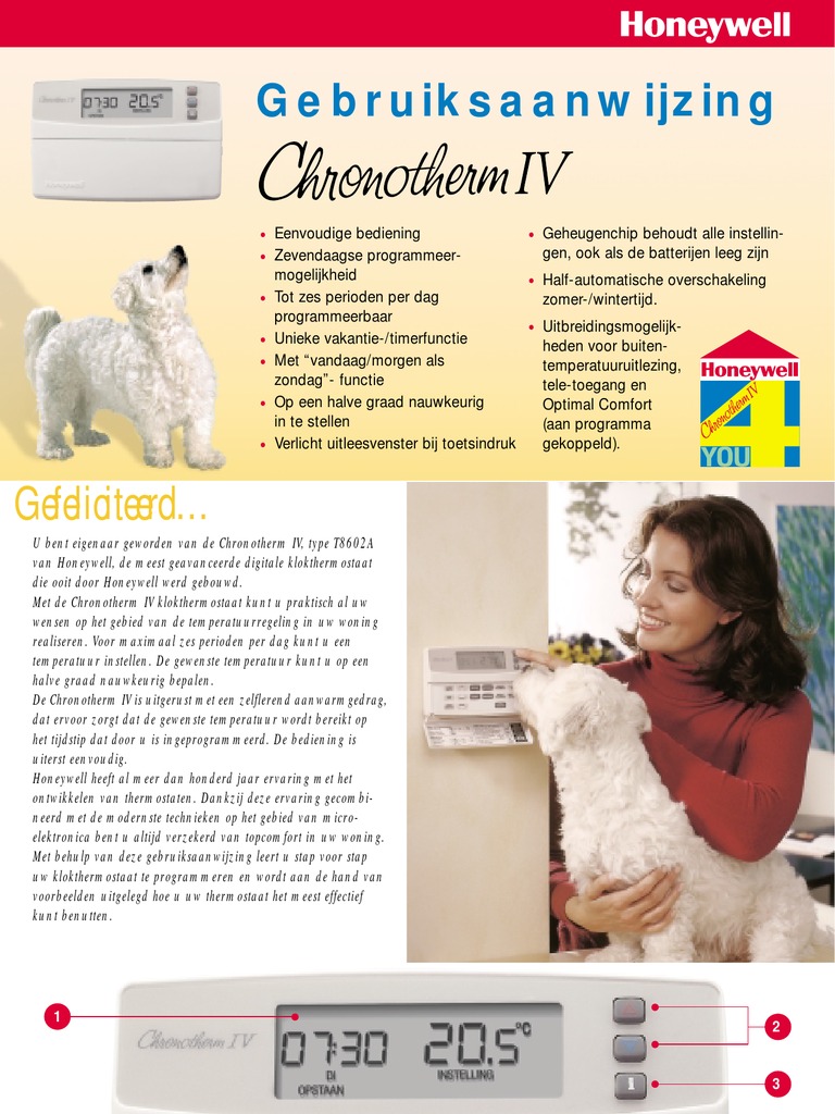 Handleiding Chronotherm IV - T8602A-NL8 | PDF