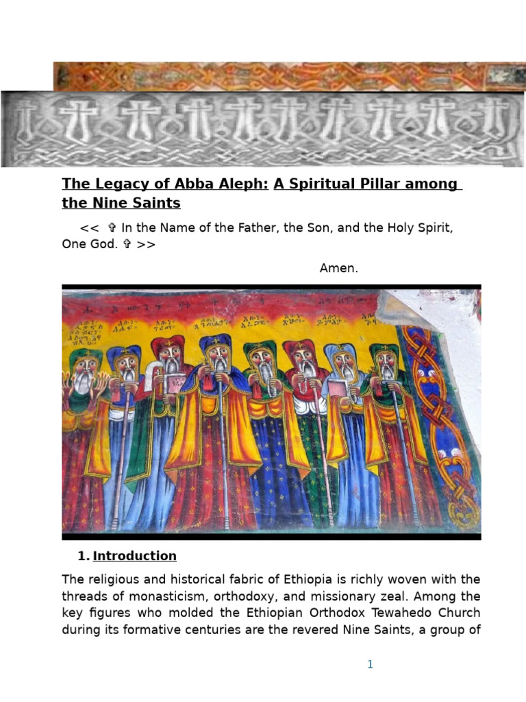 Abba Aleph: Legacy of Ethiopian Saints | PDF | Saint | Eastern Orthodox ...