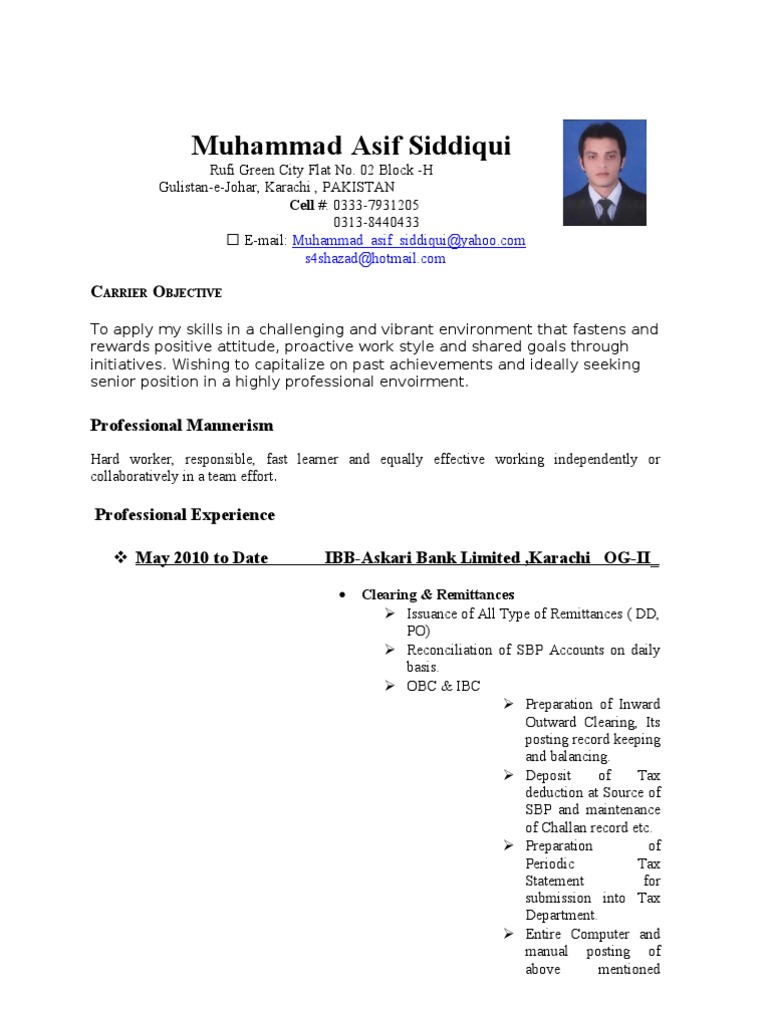 Asif CV Updated | PDF | Economies | Money