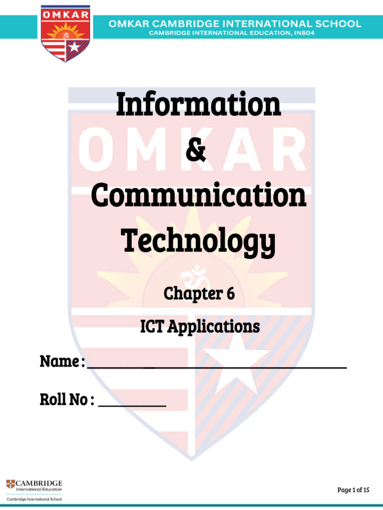 ICT Applications Overview | PDF