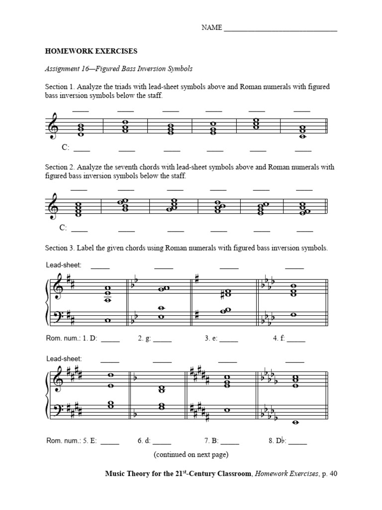 Figured Bass | PDF | Chord (Music) | Pitch (Music)