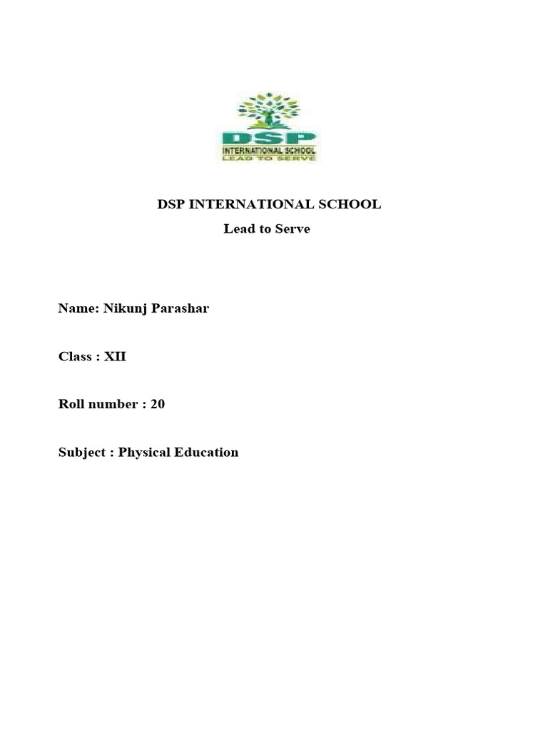 PE Project.pdf (2) | PDF | Swimming (Sport) | Athletic Sports