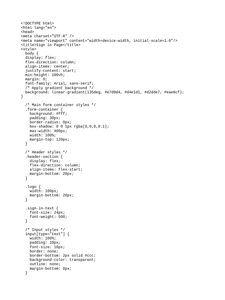 Microsoft Form HTML | PDF | Software | Internet