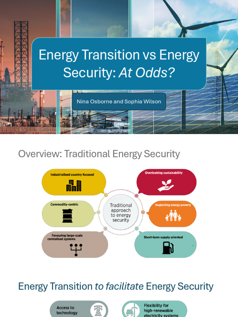 Energy Transition and Security Challenges | PDF | Sustainable Energy ...