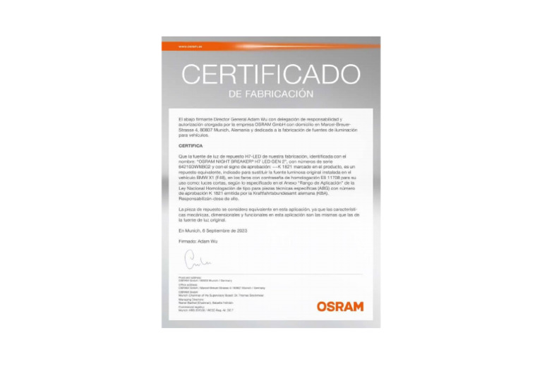 Certif Led | PDF