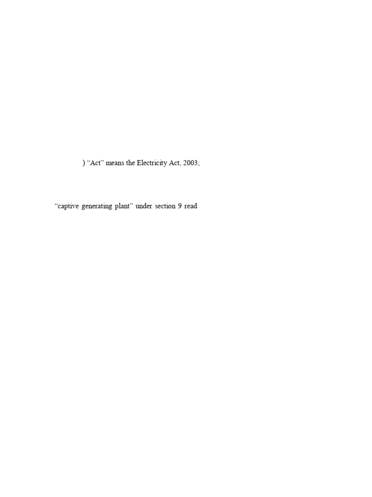 Electricity Rules 2005 Overview | PDF | Common Law | Government