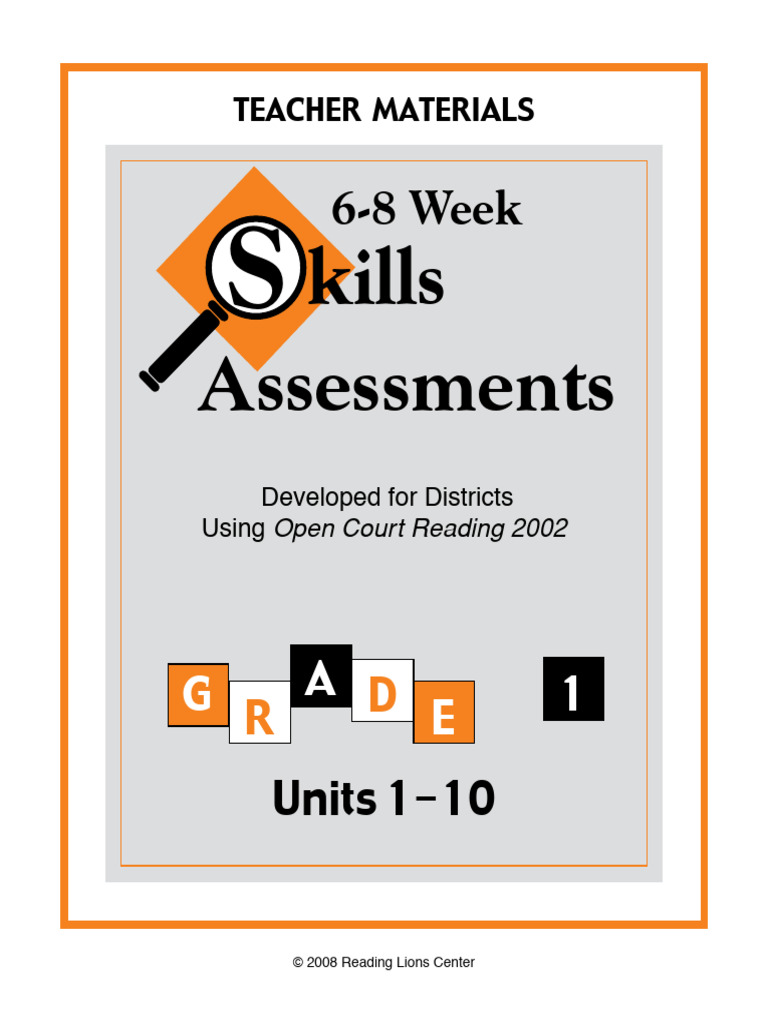 Grade 1 English Assessment | PDF | Phonics | Learning