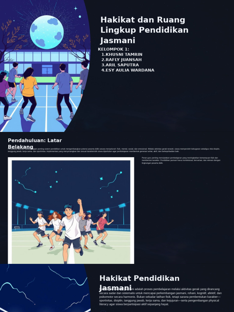 Makalah Hakikat Dan Ruang Lingkup Pendidikan Jasmani - PPTX 20251022 083826 0000 | PDF