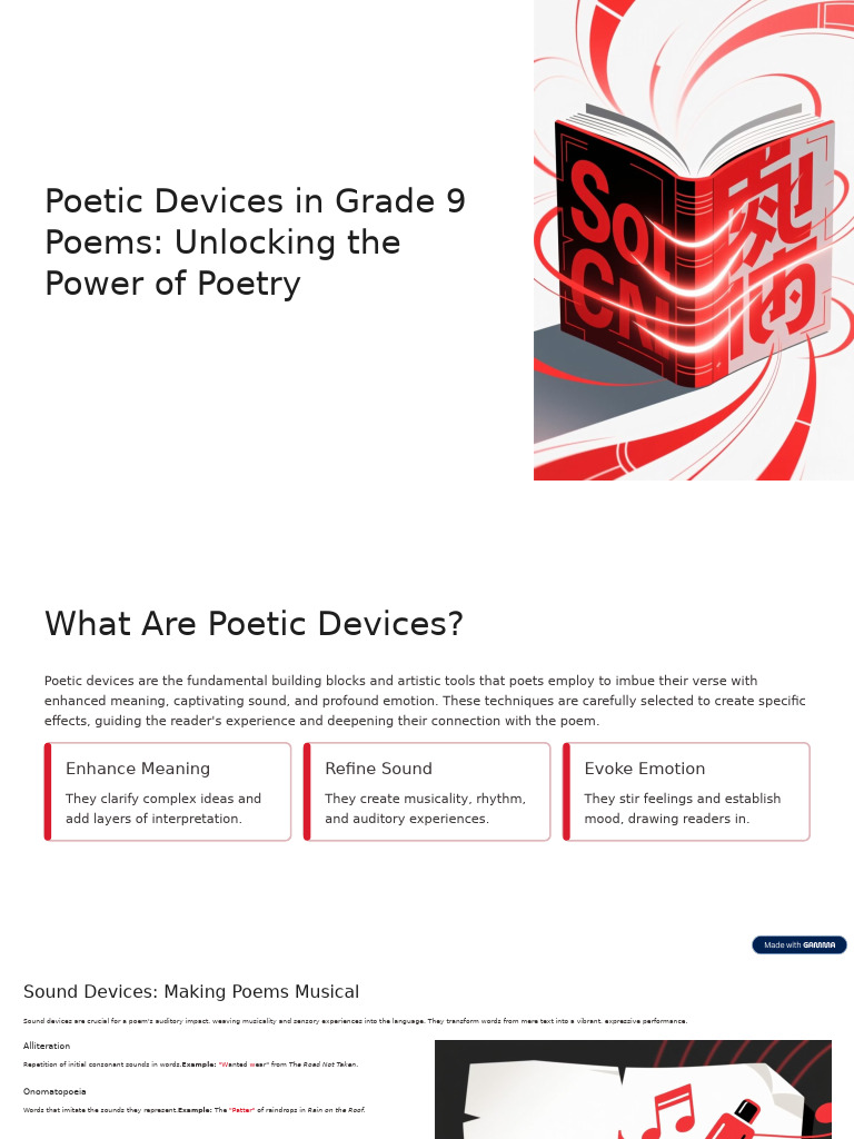 Poetic-Devices-in-Grade-9-Poems-Unlocking-the-Power-of-Poetry | PDF ...