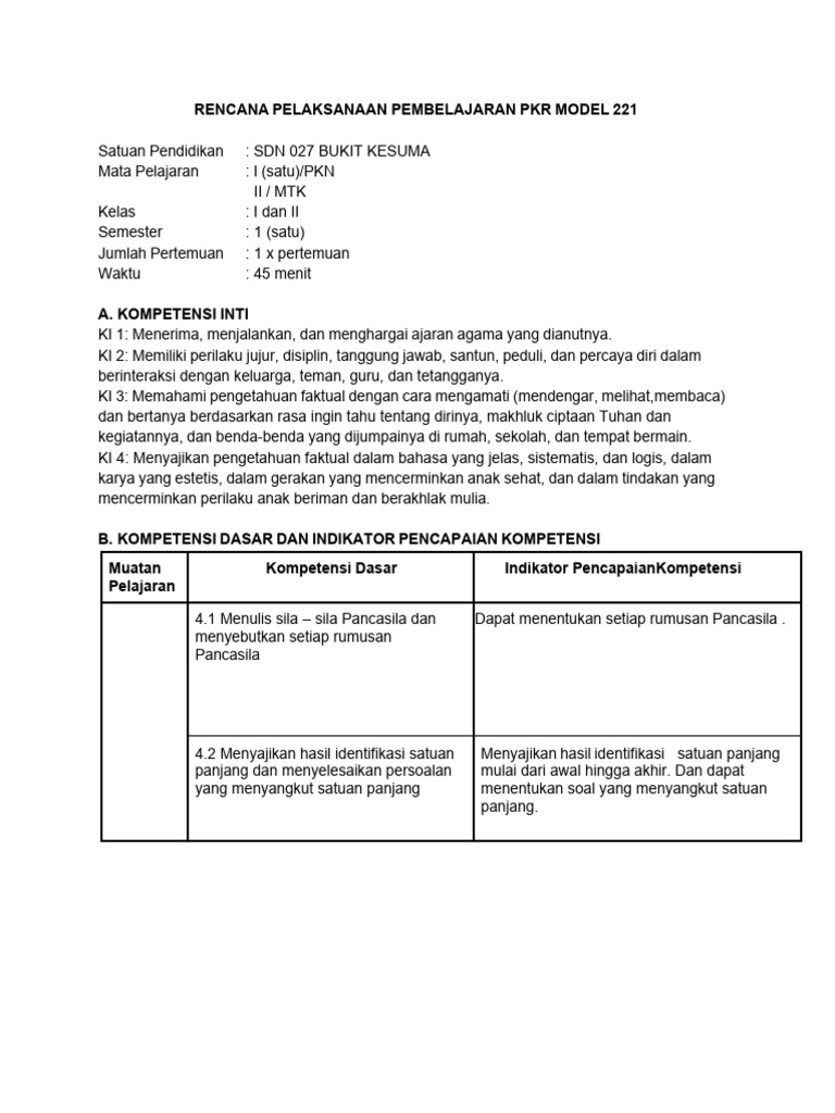 RPP PKR YENI 2 | PDF