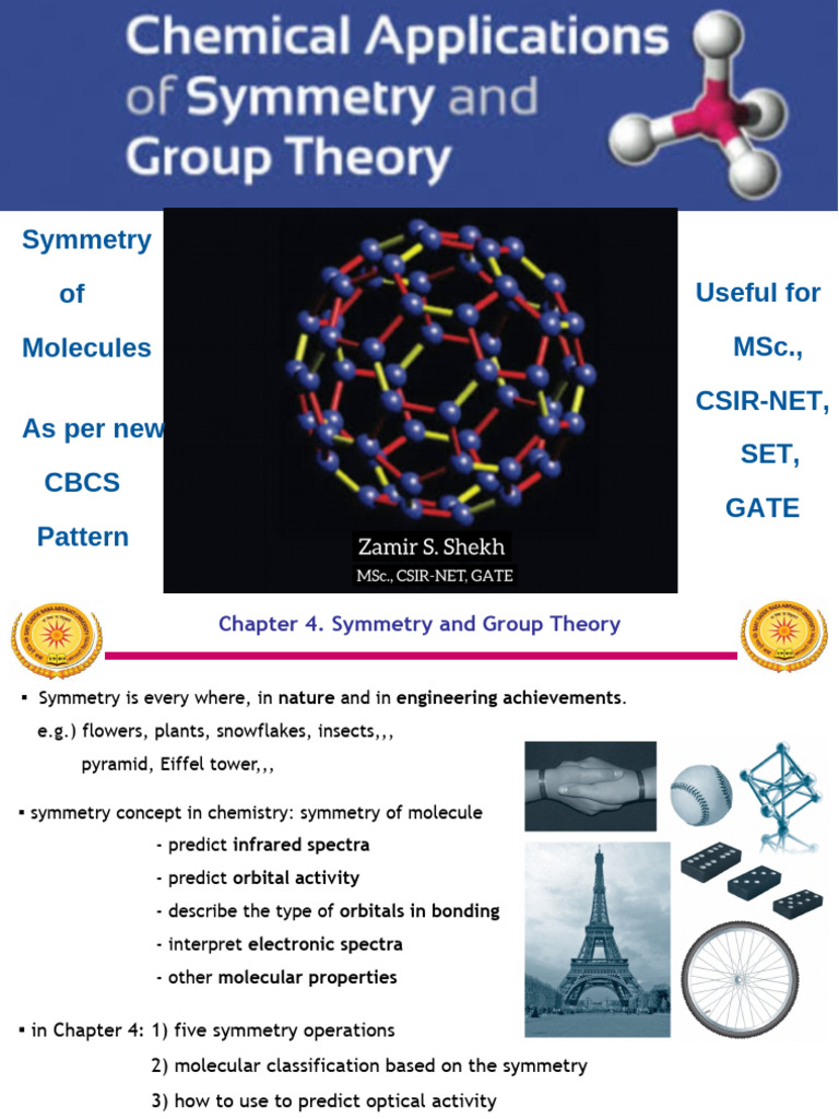 Symmetry of Molecules by Prof - Zamir Shekh | PDF | Rotation | Matrix ...