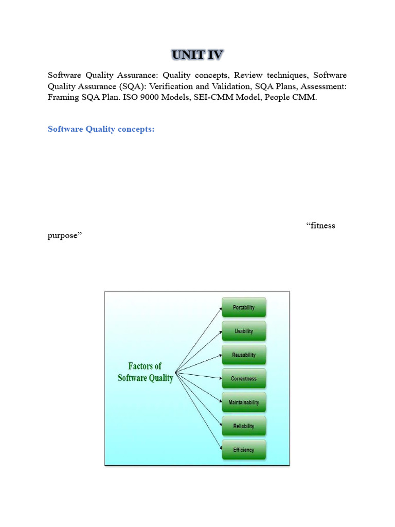 Software Quality Assurance Overview | PDF | Software Testing | Quality ...