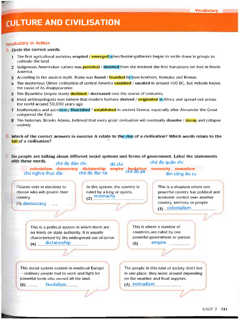 Vocab - Culture and Civilisation | PDF | Alphabet