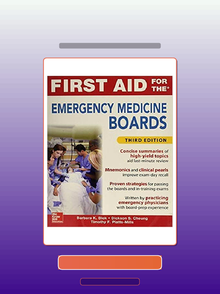 Ultimate Bundle First Aid for the Emergency Medicine Boards Third ...