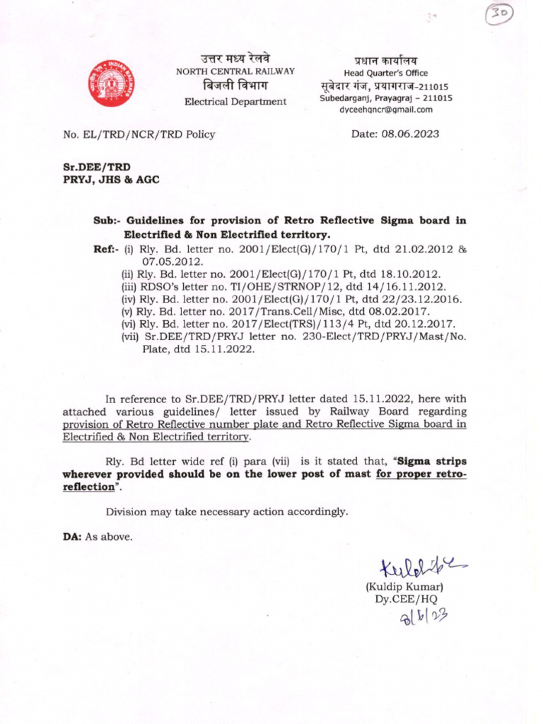 Retro-Reflective Sigma Boards for Railways | PDF | Transport | Land ...