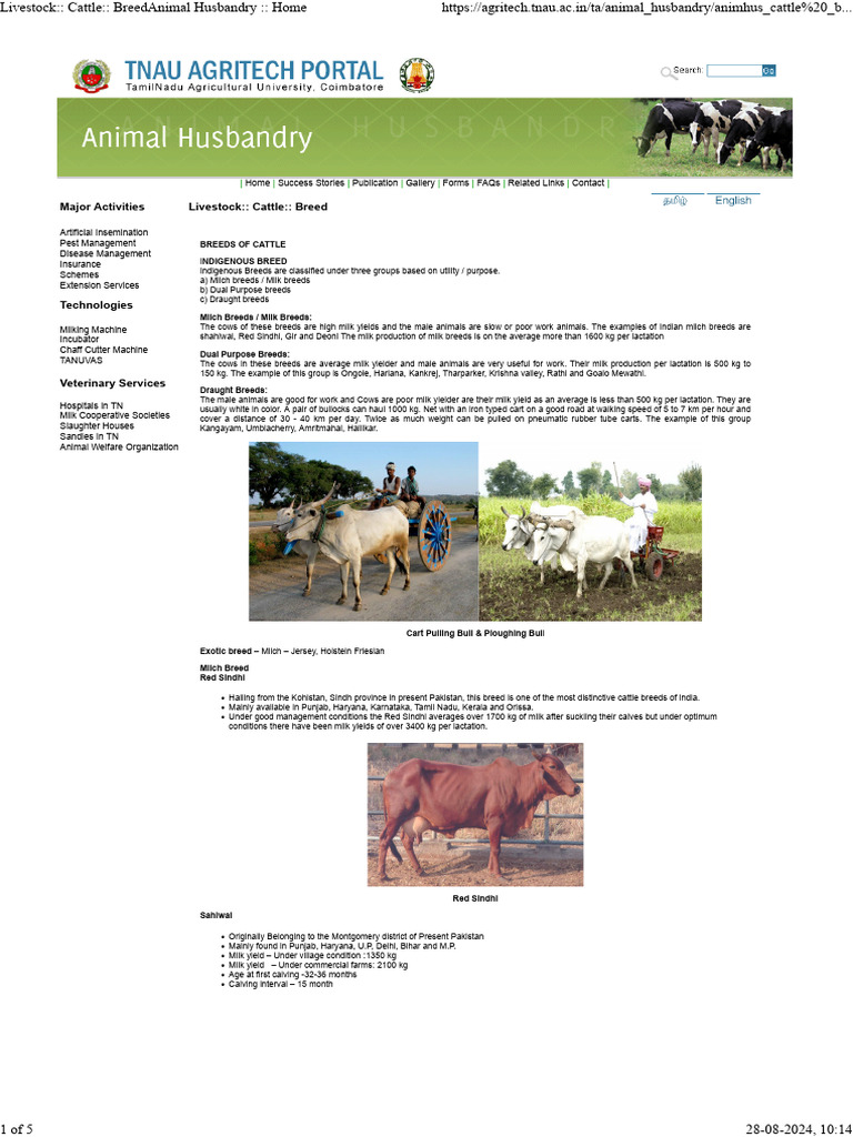 002-Cattle Types (Animal Husbandry) | PDF | Cattle | Human–Animal ...