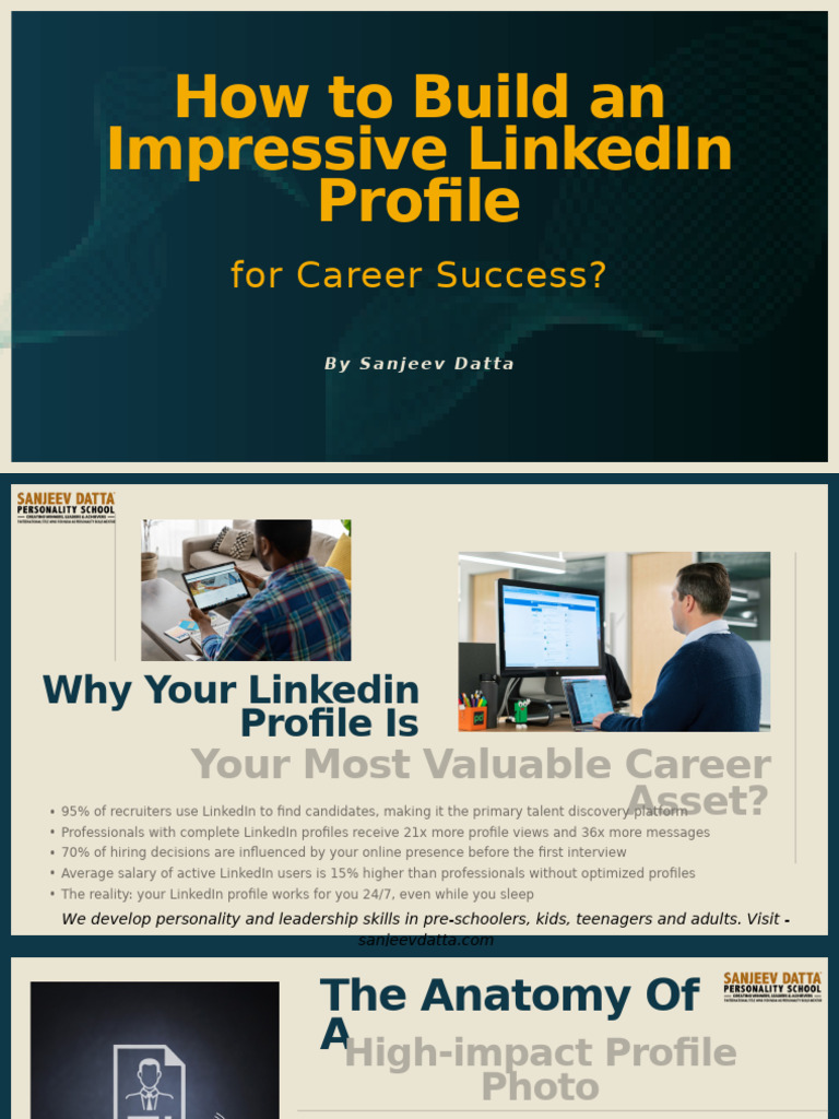 How To Build An Impressive LinkedIn Profile For Career Success? | PDF ...