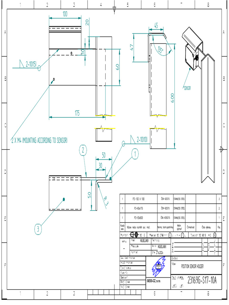 23169G S17 10A - Position Sensor Holder | PDF