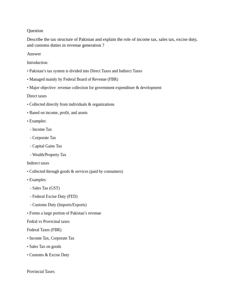 Assignment (Tax Structure) | PDF | Taxes | Value Added Tax