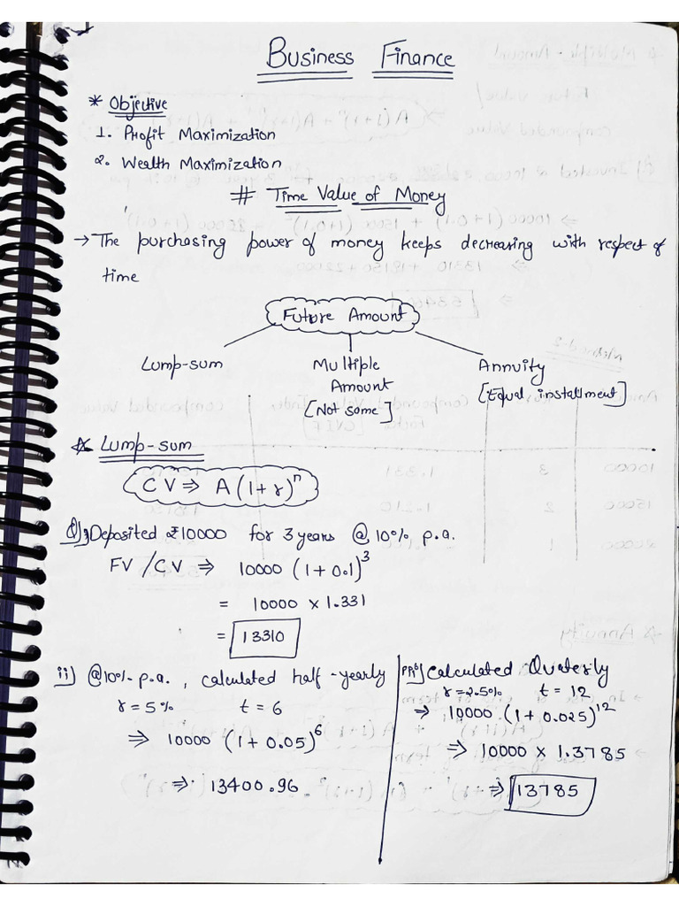 Business Finance Module 1 Notes | PDF