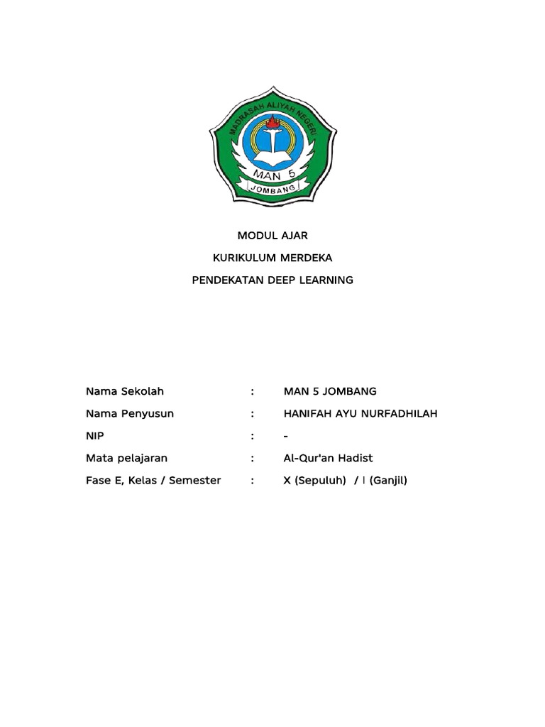 Modul Ajar Qurdis | PDF