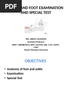 Ankle and Foot Examination OSCE Checklist Geeky Medics | PDF | Foot | Ankle