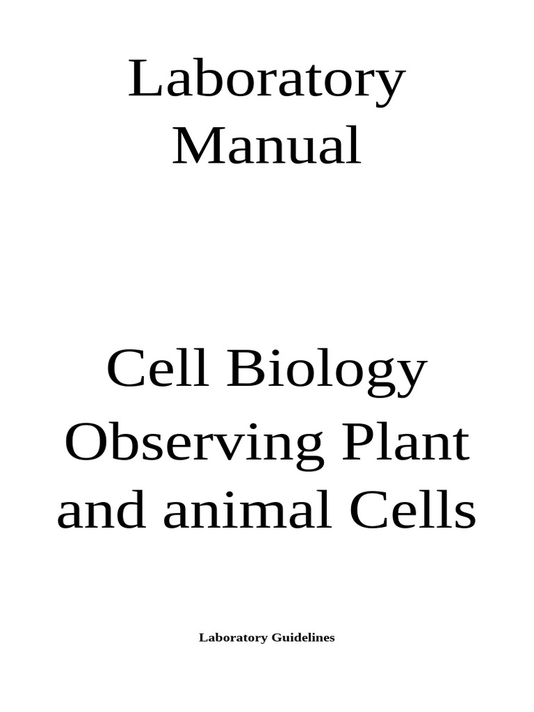 Identifying Animal and Plant Cells | PDF | Cell (Biology) | Laboratories
