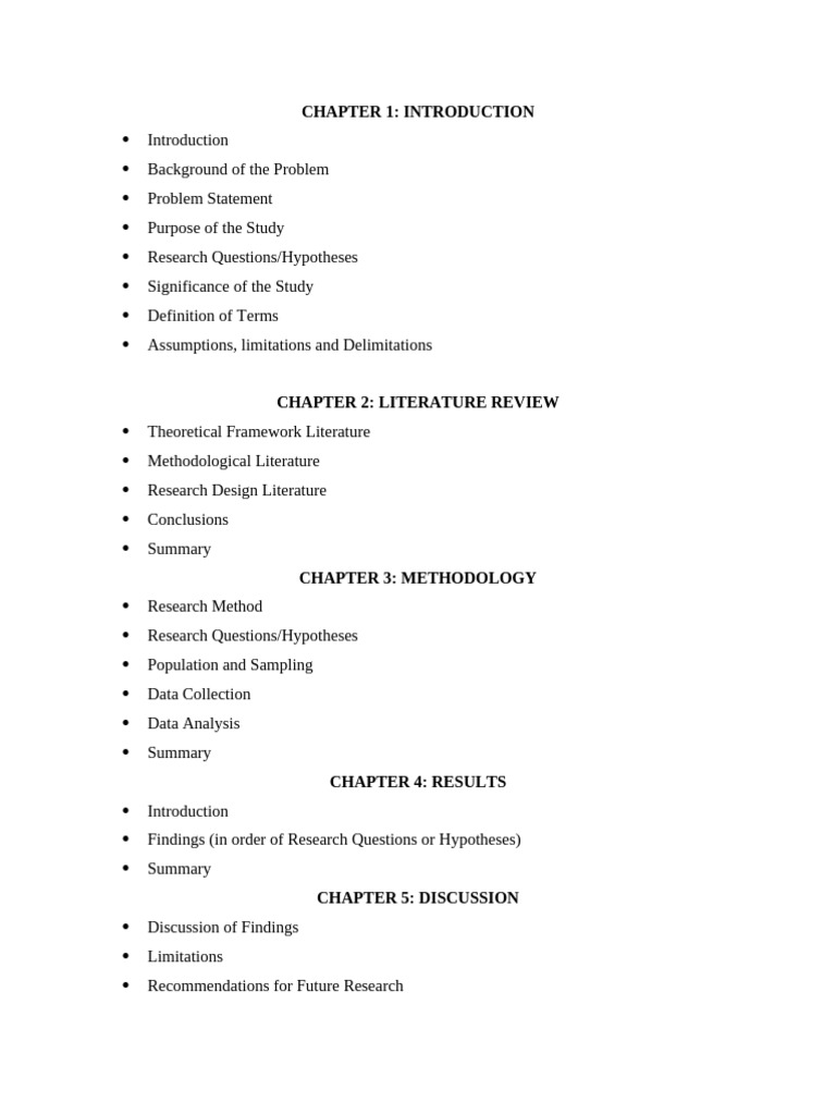 Thesis Structure | PDF