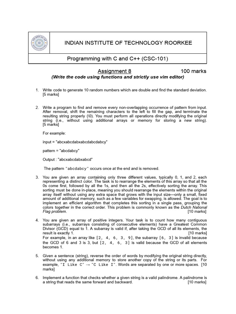 CSC-101-Lab-8-CS2-CS4 | PDF | String (Computer Science) | Computer Programming
