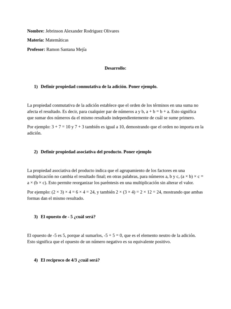 T Are A Jeb Rin Son Rodriguez | PDF | Número racional | Exponenciación