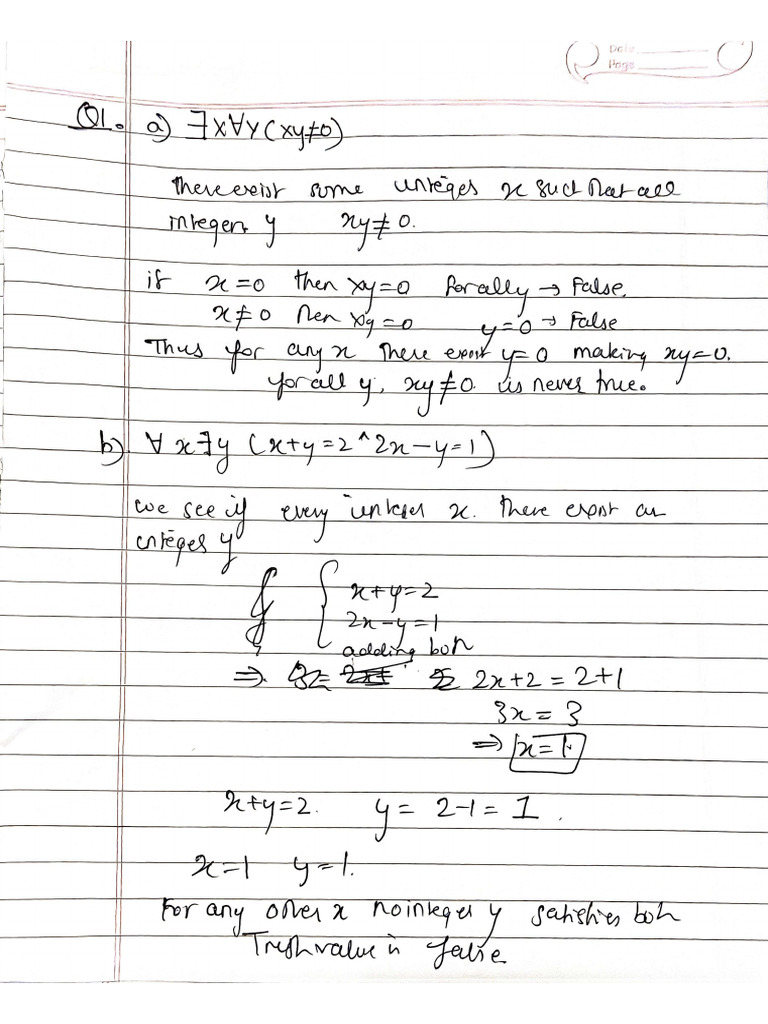 Discrete Mathematics Assignment | PDF