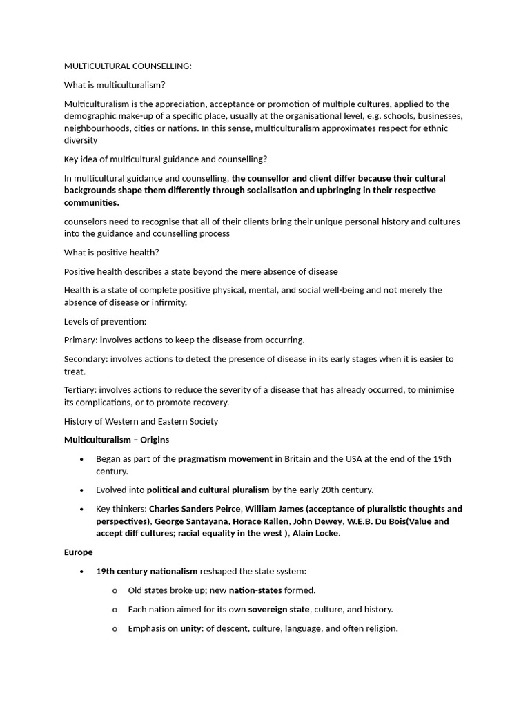 Understanding Multicultural Counselling | PDF | Counseling Psychology ...