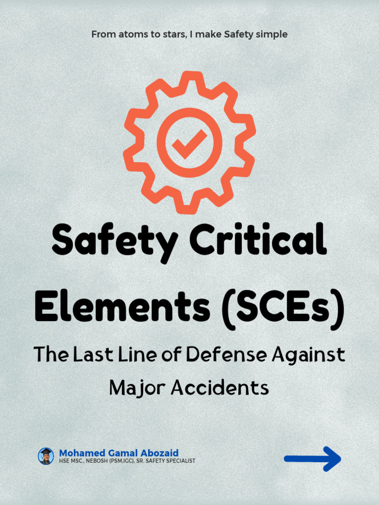 Safety Critical Elements - SCE | PDF | Occupational Safety And Health ...