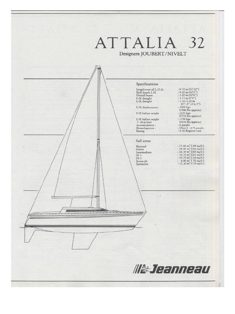 Attalia Brochure Jeanneau | PDF